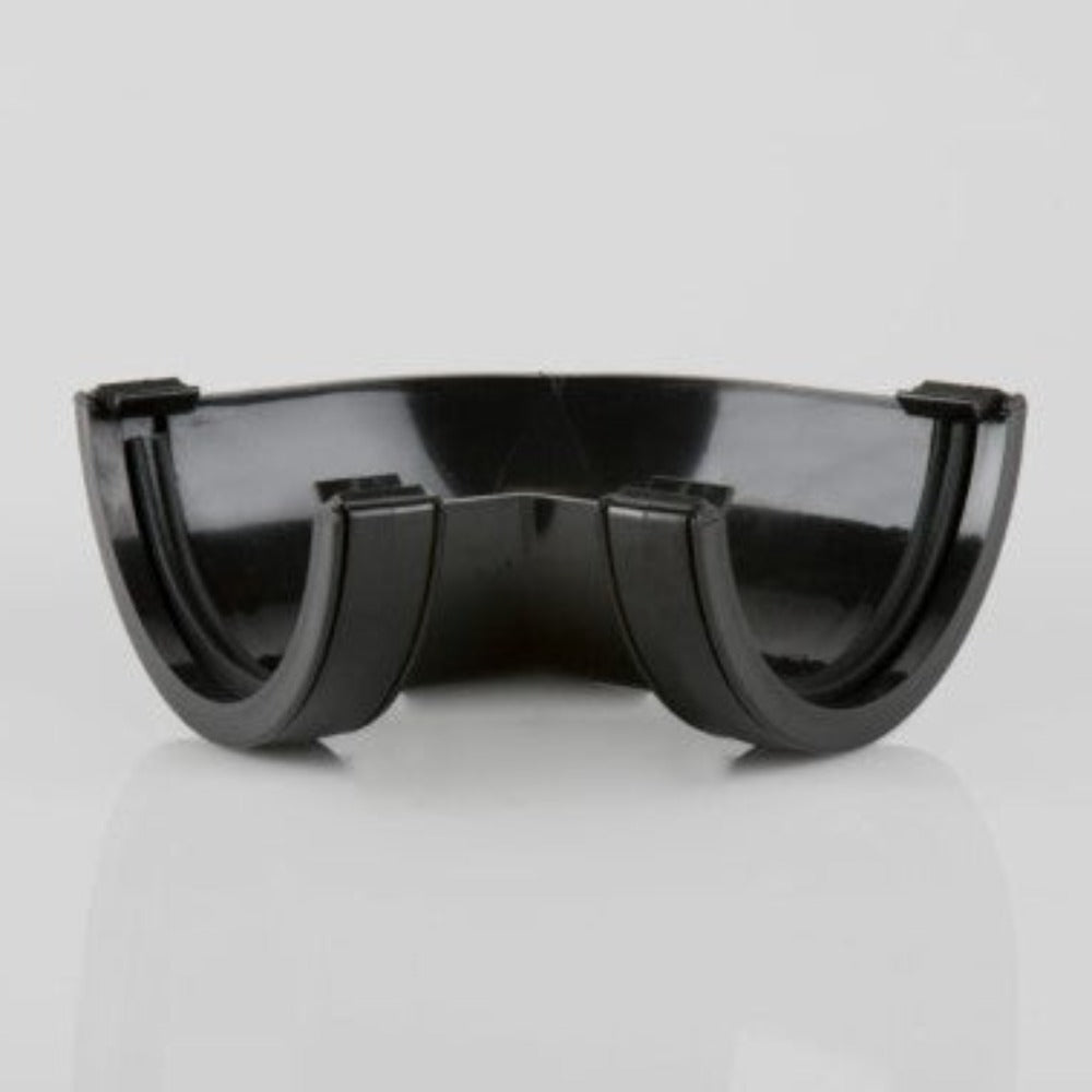 Brett Martin Gutter 112mm Roundstyle 120 Degree Angle Black