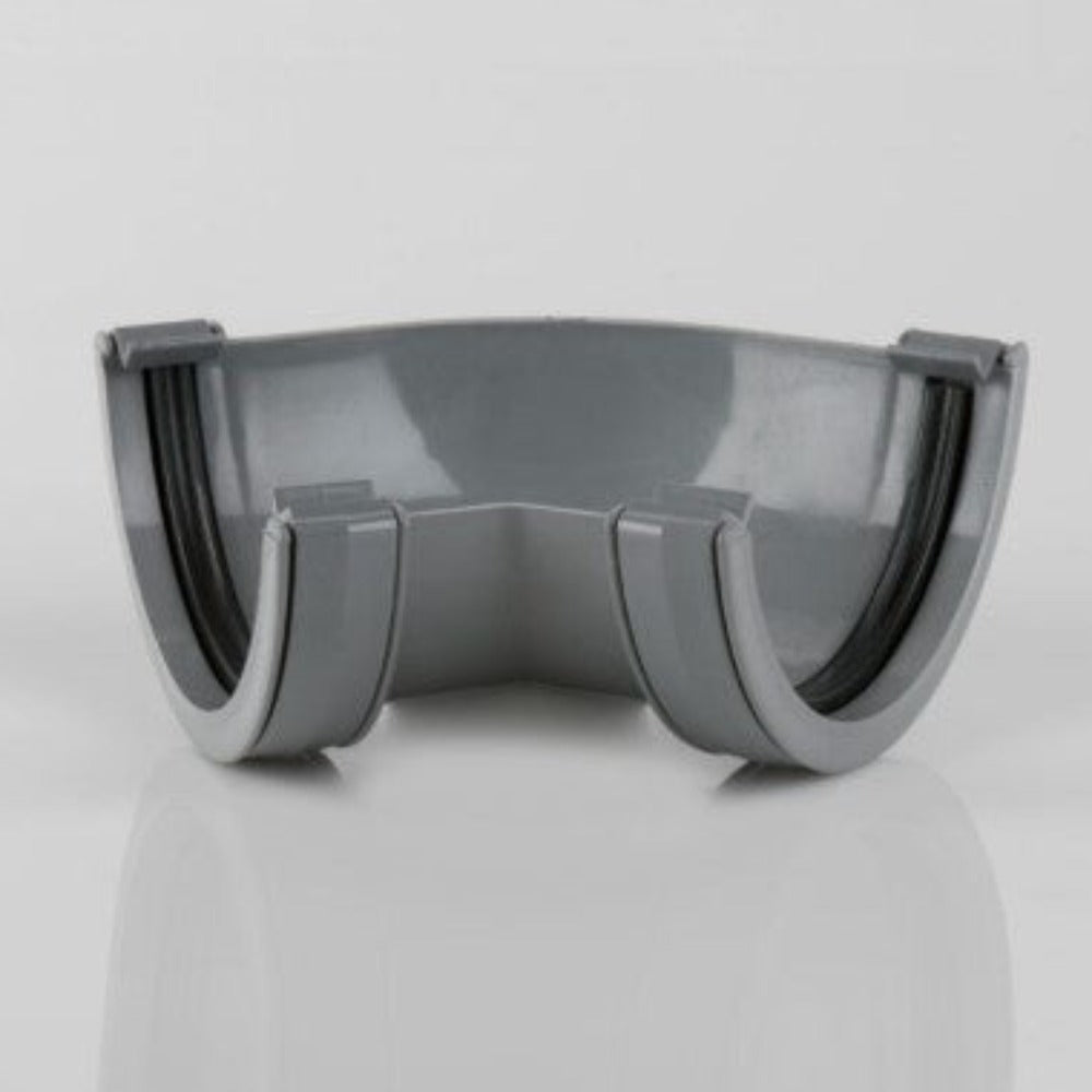 Brett Martin Gutter 112mm Roundstyle 135 Degree Angle Grey