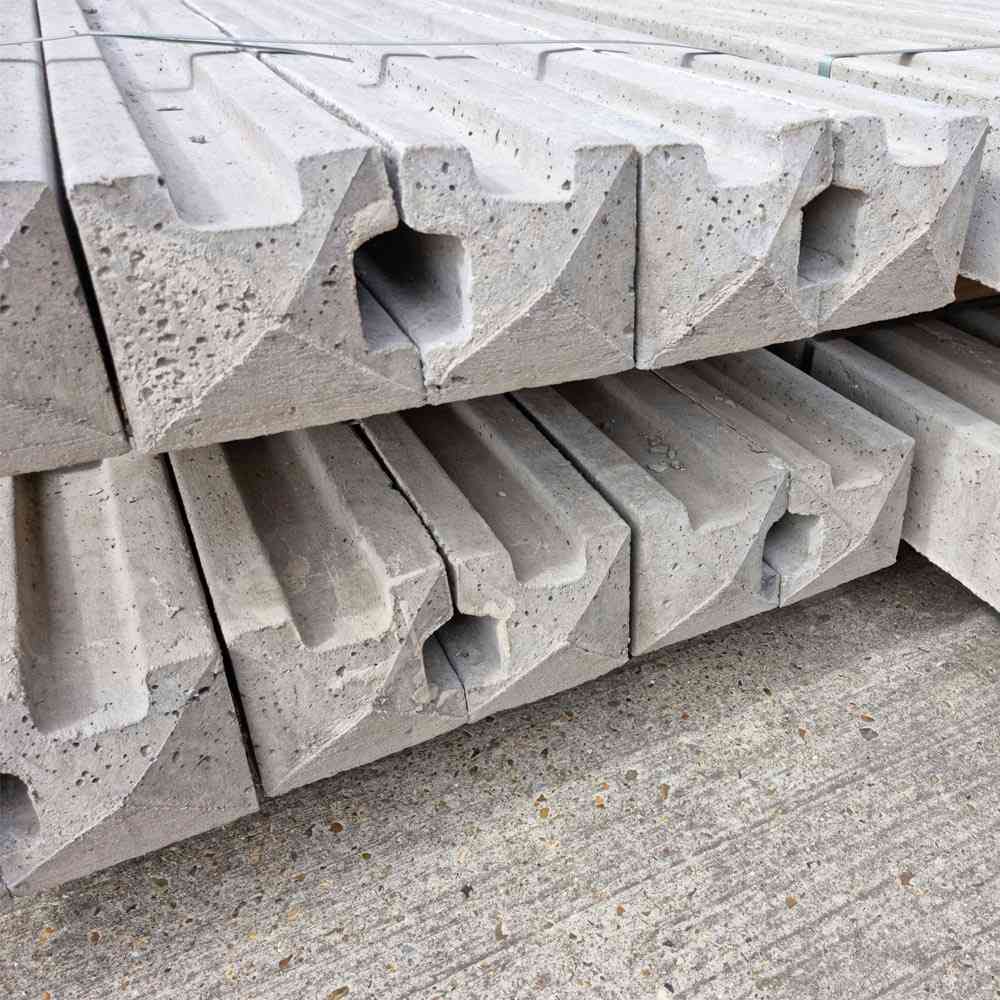 Concrete Slotted Corner Post